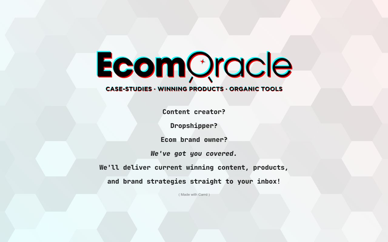 Ecom Oracle Newsletter